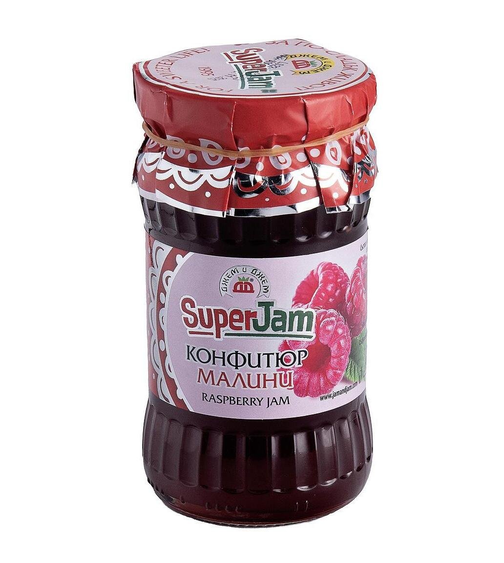 Конфитюр Super Jam от малини - 360 гр. - Джем и Джем