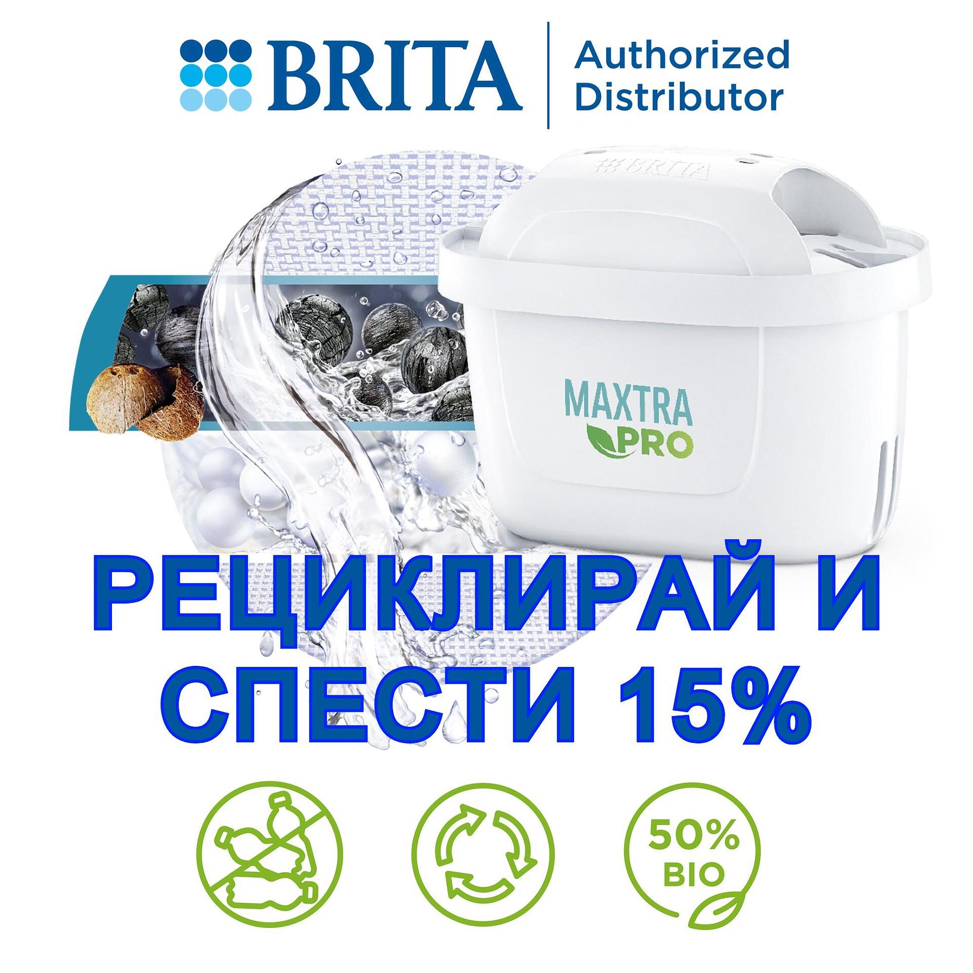 ПРОГРАМА ЗА РЕЦИКЛИРАНЕ: BRITA MAXTRA PRO Филтър за вода - 6 бр.