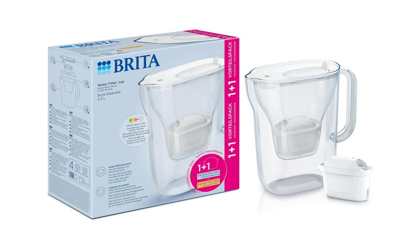 Пакет BRITA Style Essential Cool LED 2.4 л Филтрираща кана за вода ...