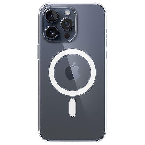 Прозрачен силиконов калъф за iPhone 15 Pro от Apple