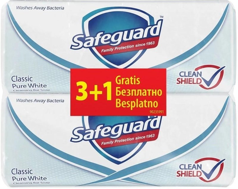 Комплект Сапун Safeguard Класик - 3 Броя + Подарък!