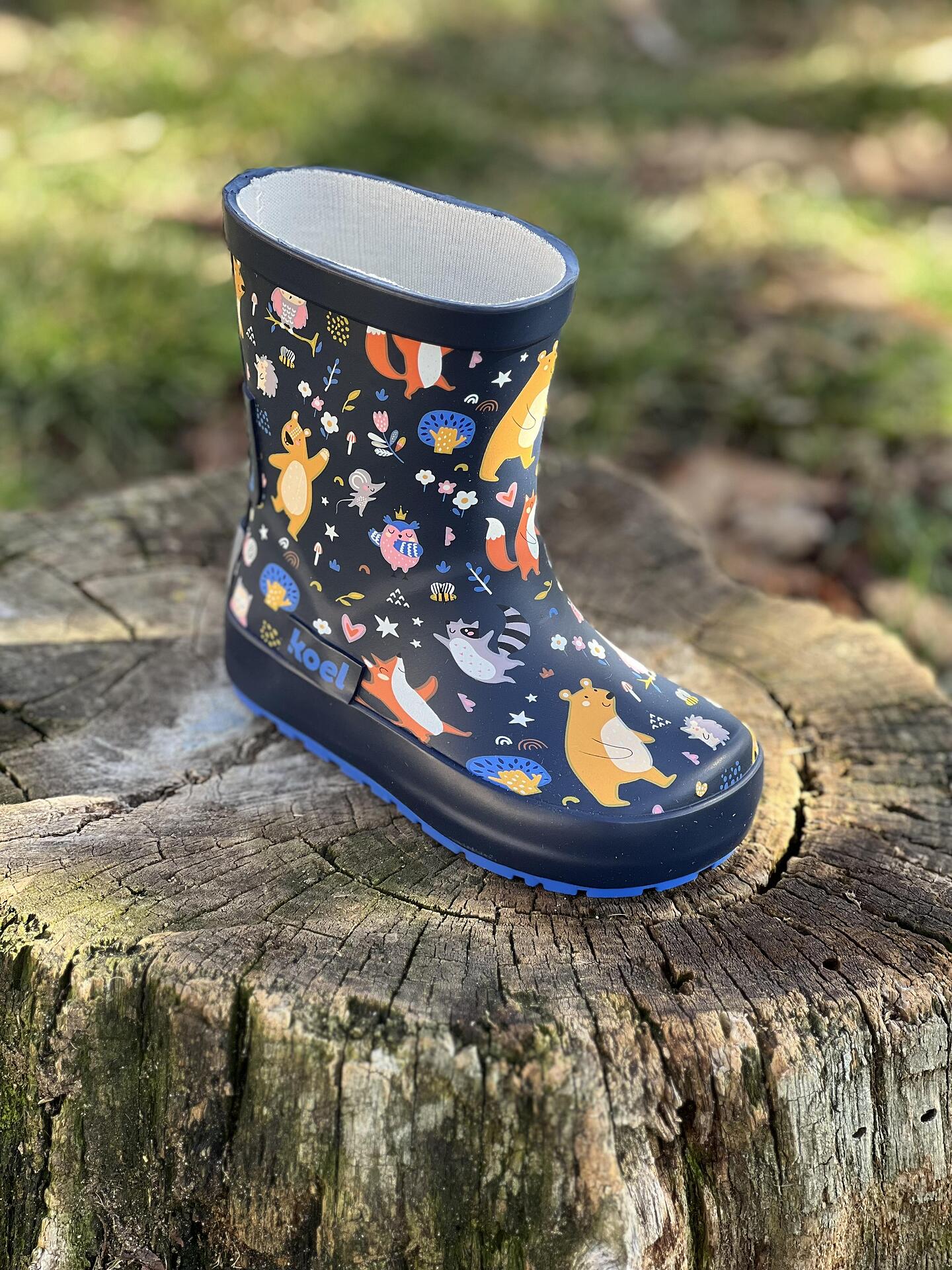 Koel Wellie Bare Multi Bear Blue