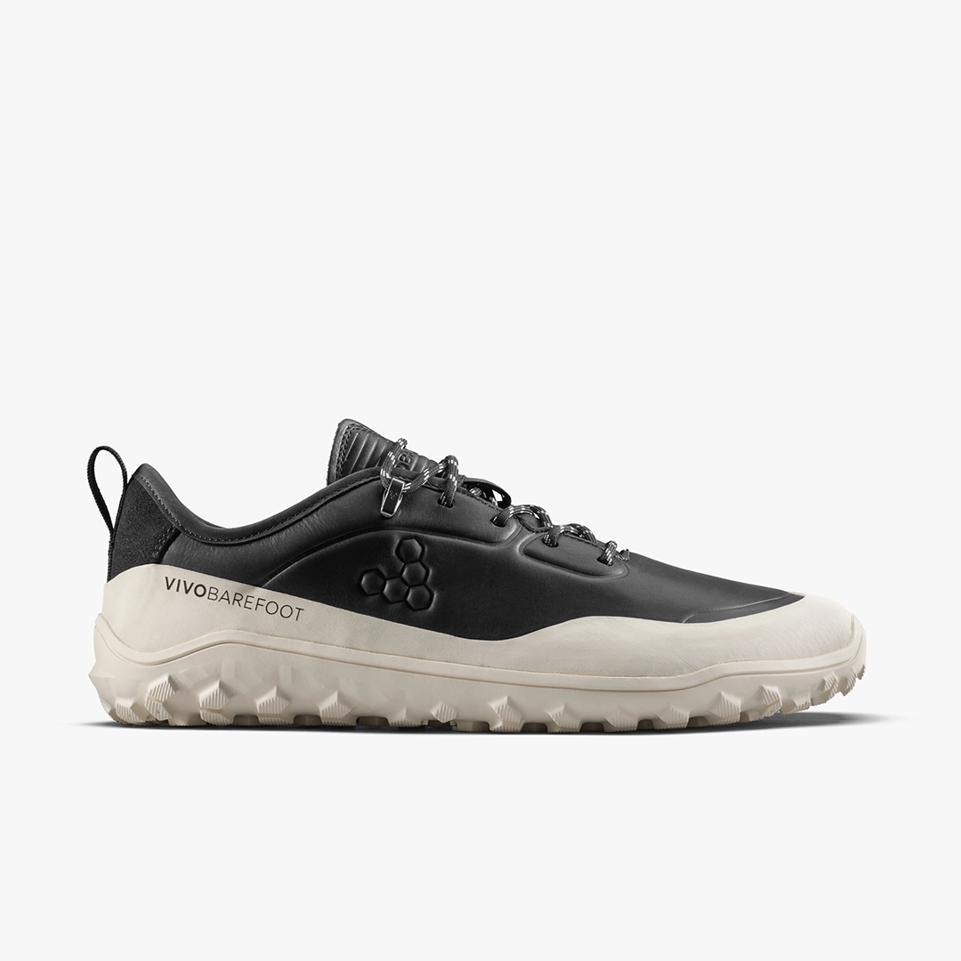 Vivobarefoot - Tracker Leather AT Low L - Obsidian/ White