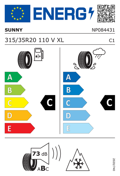Зимна гума SUNNY 315/35 R20 110V TL Wintermax NW211 XL