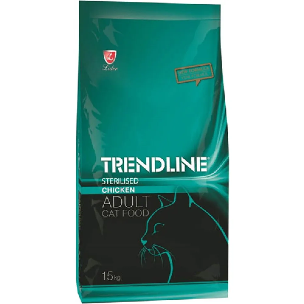 Trendline Sterilised Adult Cat Food Chicken - Пълноценна храна за ...