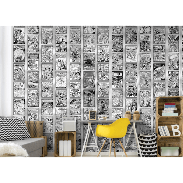 Comics Aesthetic Collage Wallpaper, Vintage Comics Pages Traditional or ...