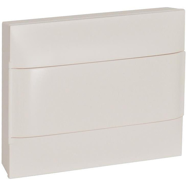 Табло за открит монтаж 12 мод. Practibox S с бяла плътна врата и Н и РЕ ...