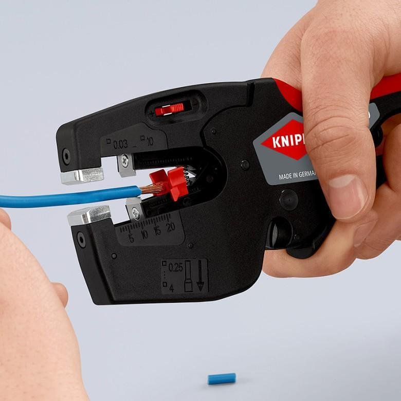 Automatic Stripping Pliers NexStrip, blue-red handle 190mm, Knipex ...