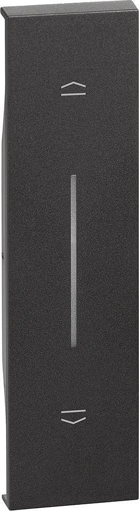 Faceplate for blind push button 1 mod. Black color Living Now Bticino ...