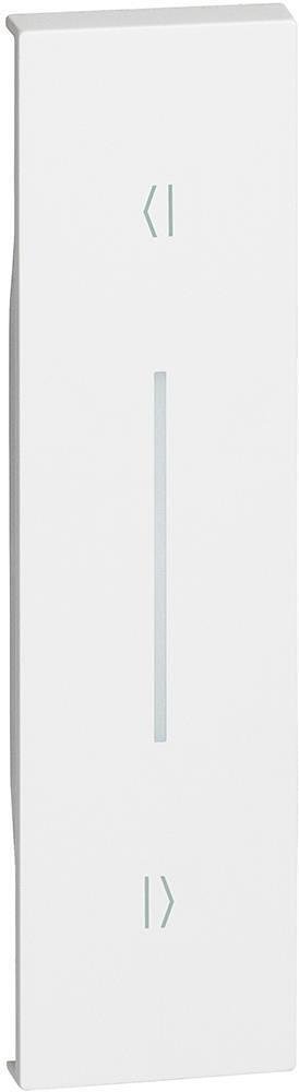 Faceplate for Blind Push Button Vertical 1 Mod. White Living Now ...