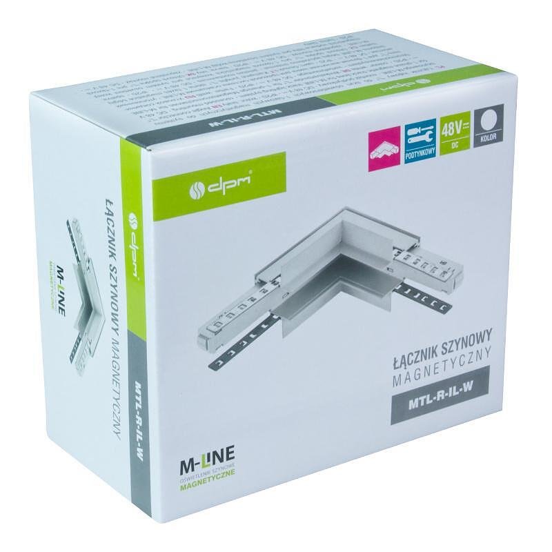 Connector for Recessed Magnetic Tracks, Built-in M-LINE, White, DPM ...