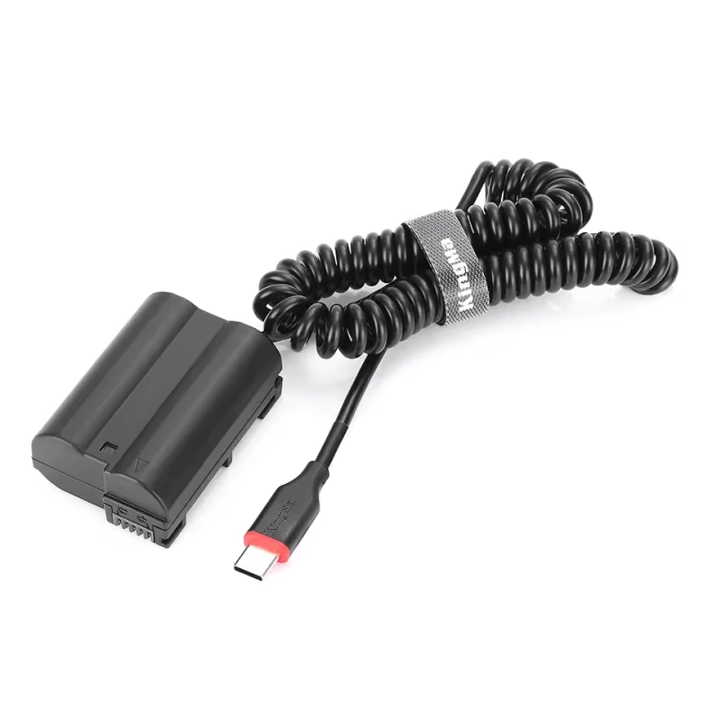 Захранващ адаптер USB Type-C към EN-EL15 Dummy battery за Nikon D500 ...