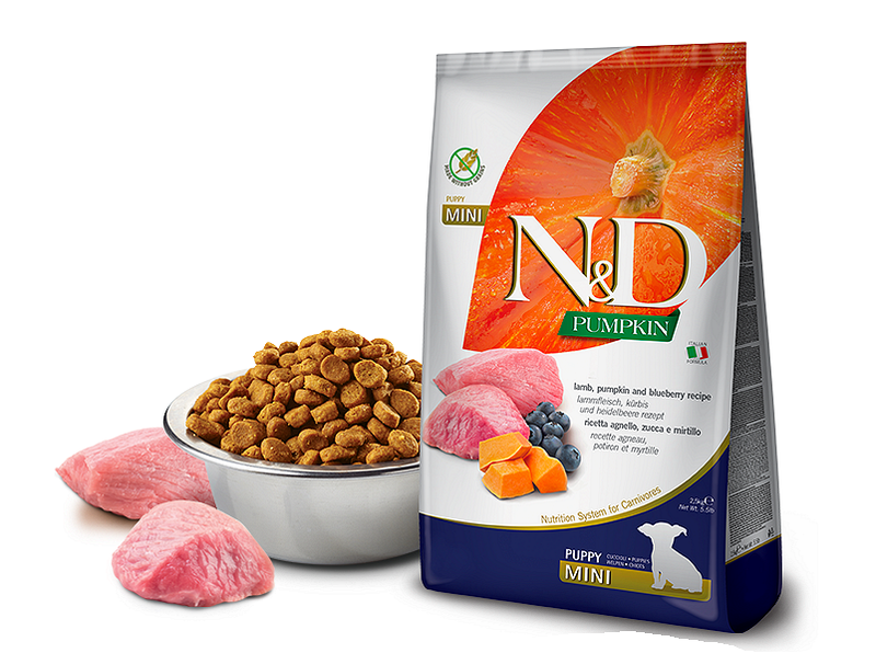 N&D PUMPKIN DOG LAMB & BLUEBERRY PUPPY MINI 2,5kg