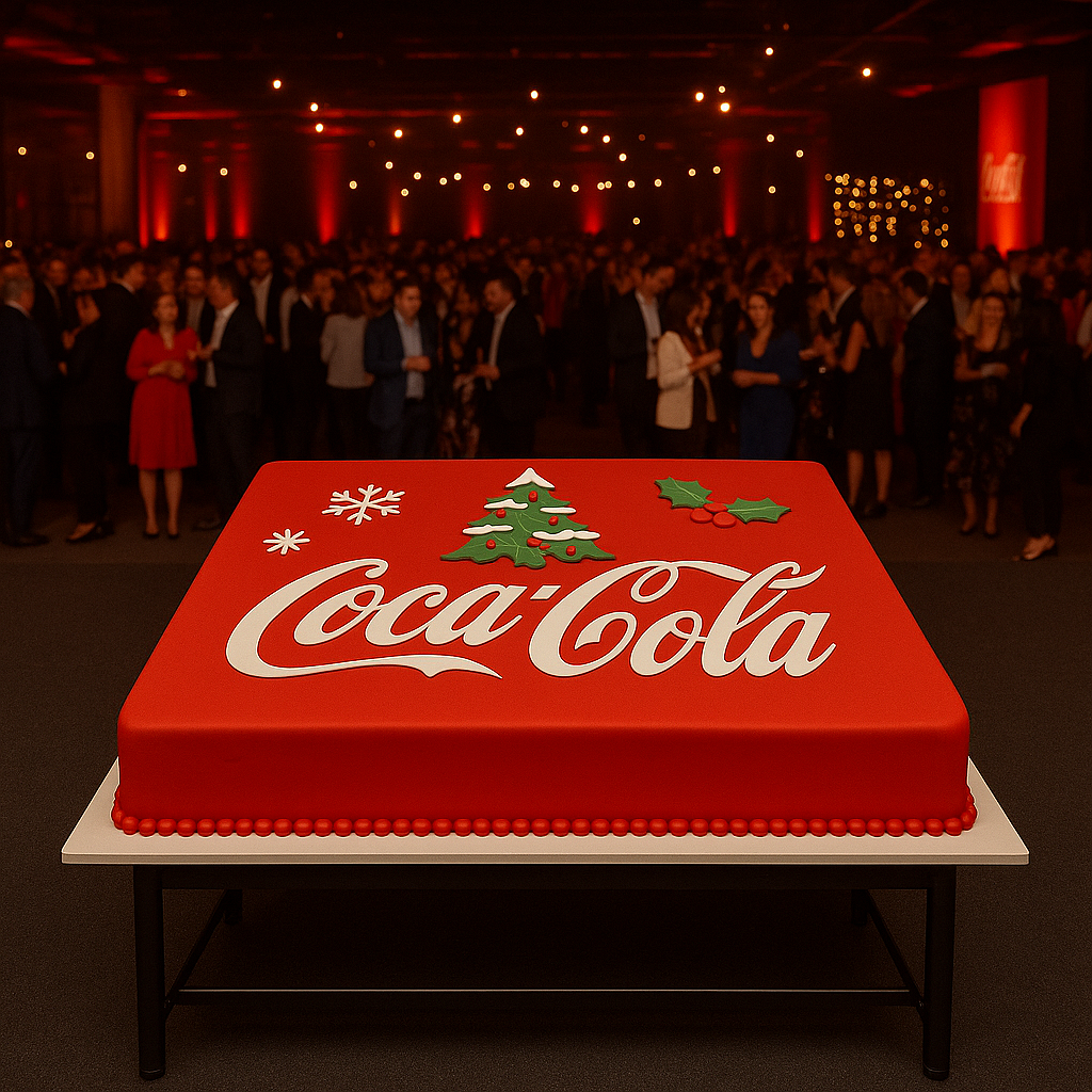 Коледна торта “КокаКола”