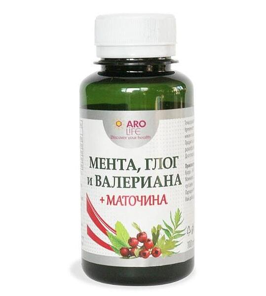 МЕНТА, ГЛОГ, ВАЛЕРИАНА + МАТОЧИНА СИРОП 110МЛ | MINT, HAWTHORN ...