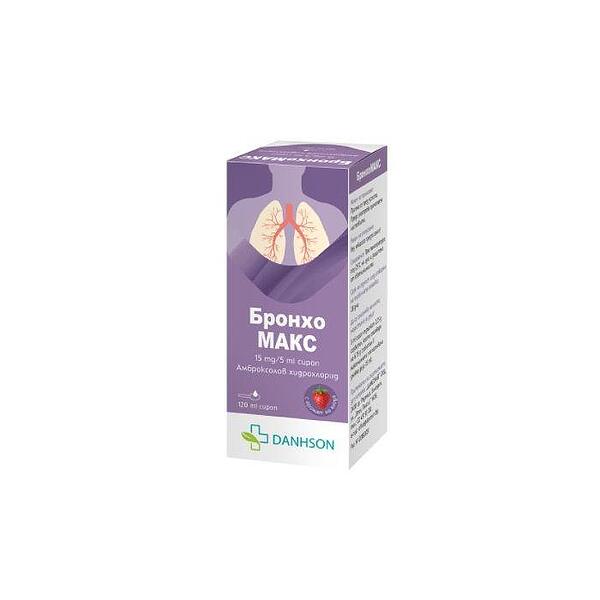 Бронхомакс сироп при кашлица 15мг/5мл 120мл. | Bronchomax cough syrup ...