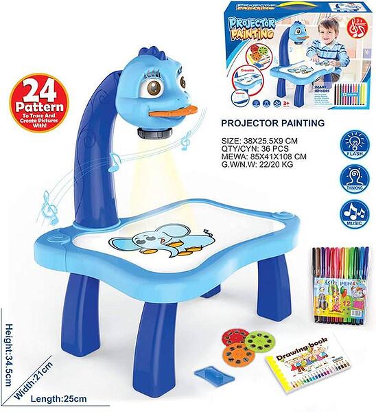 Детска маса за рисуване с проектор – Projector Painting