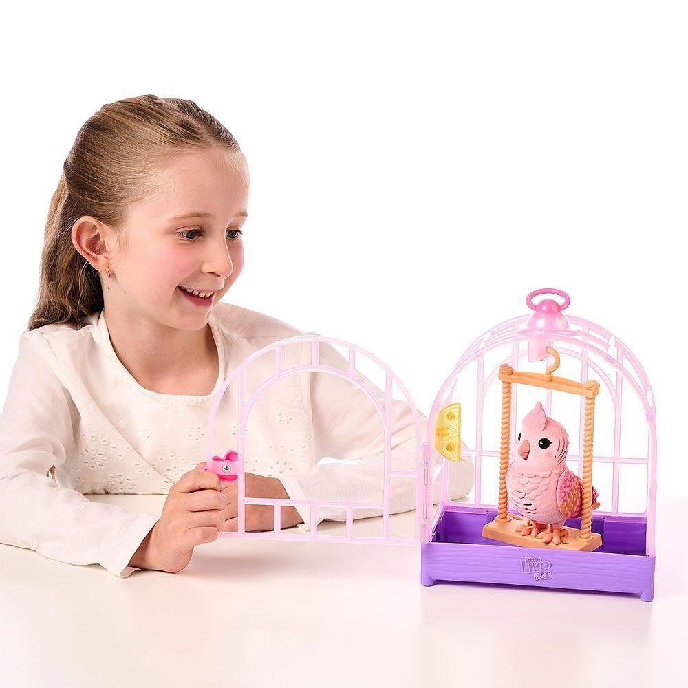 Little Live Pets Really Real Bird Интерактивно Пиле в Клетка Rosie