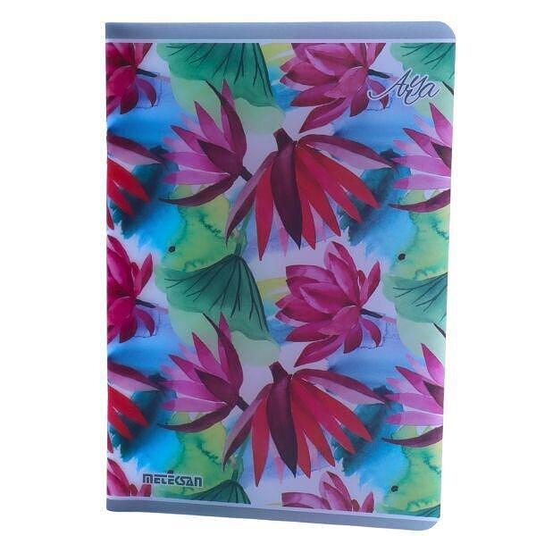 Тетрадка Flowers - широки редове, мека корица, А5, 40 листа