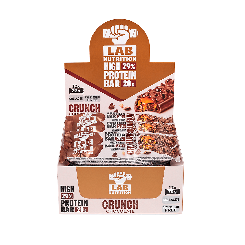 Κουτί Crunch Μπάρα Πρωτεΐνης Σοκολάτα 12x70γρ