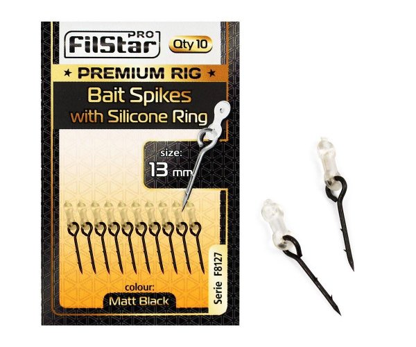 Клин за стръв Filstar Premium Rig Bait Spike With Silicone Ring - 10мм ...