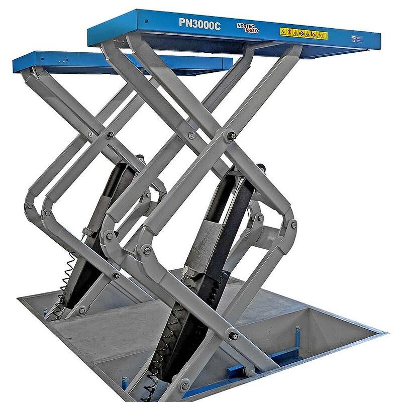 Elevator foarfeca dubla, electrohidraulic, ingropat, 3 tone, NORTEC PRO