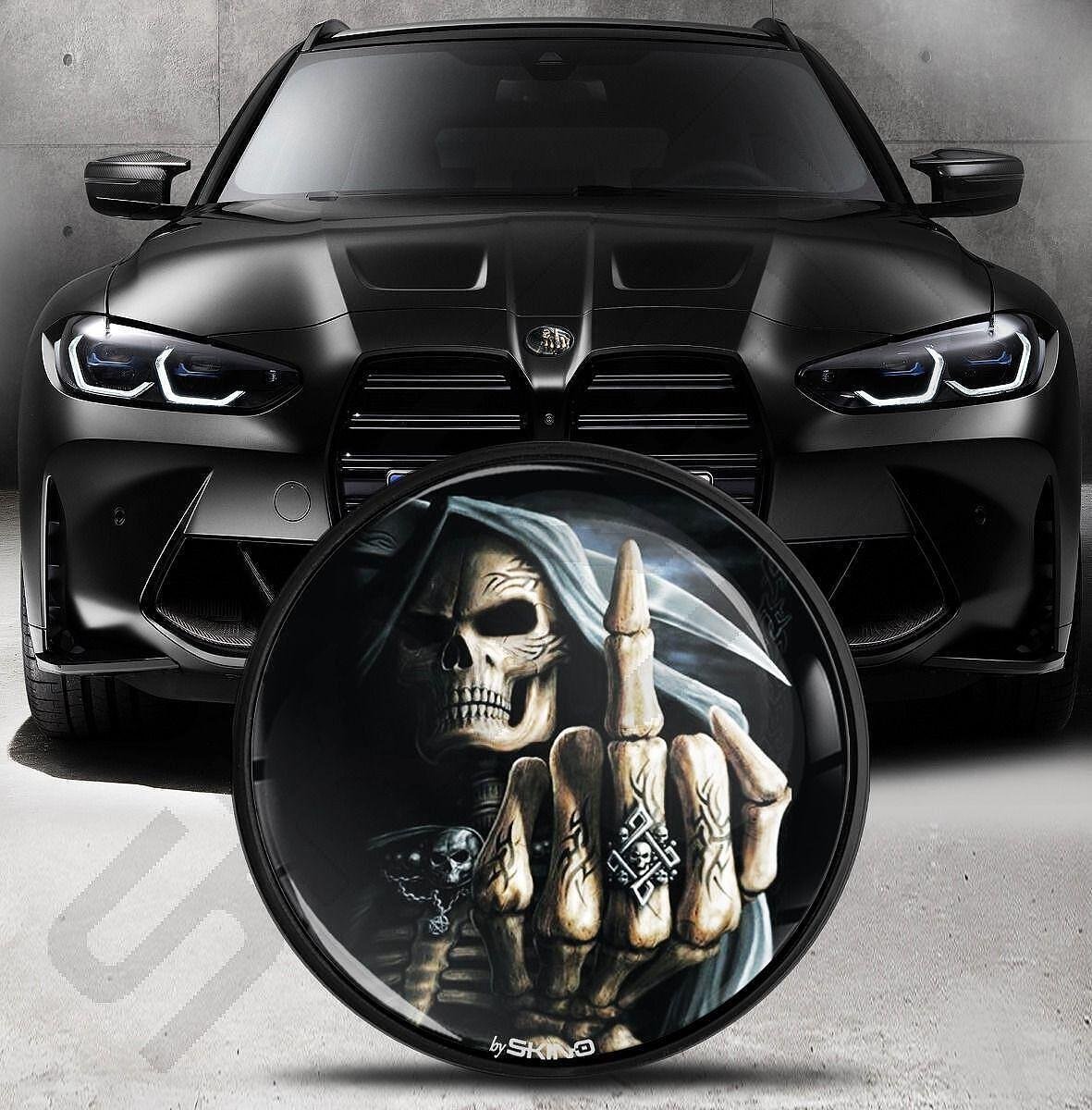 Grim Reaper 82mm Black Badge for BMW Tuning Accessories