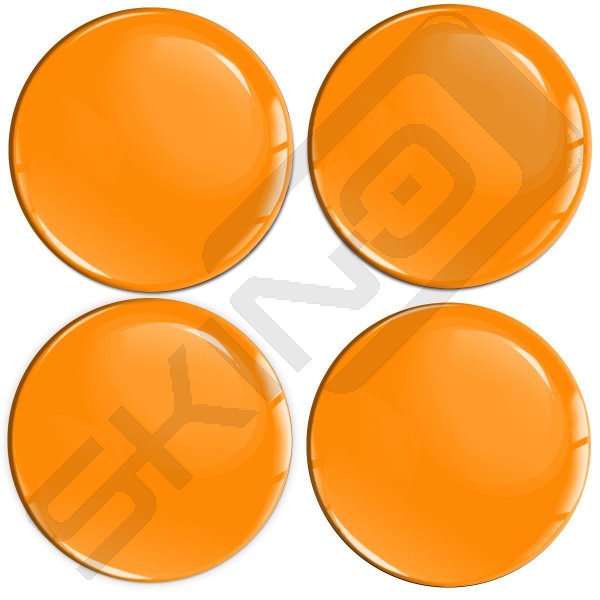 Wheel Center Caps Stickers Cannabis Orange A 15