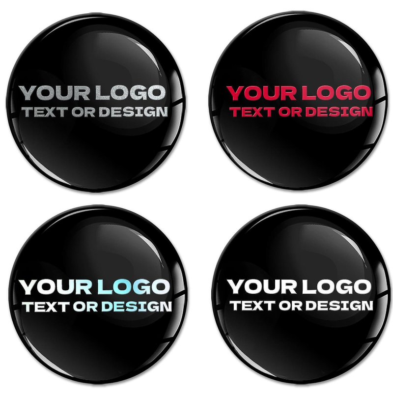 Custom 3D Badge – Domed Wheel Cap Stickers EU Made