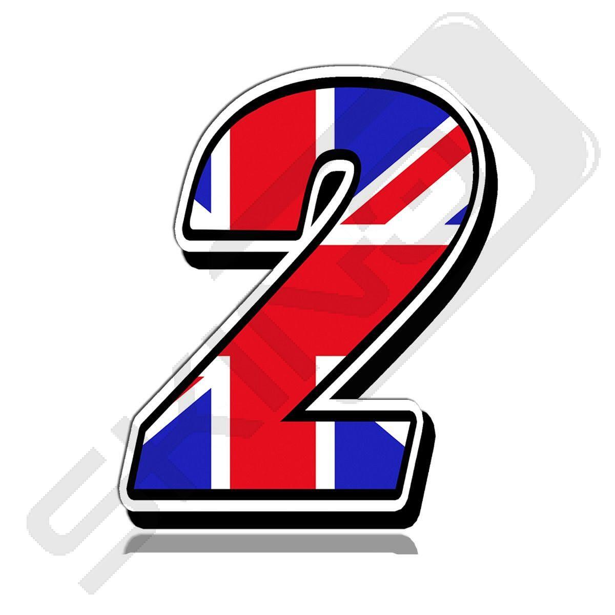 Racing number decal [ UK flag Union Jack ] N 292 Skino
