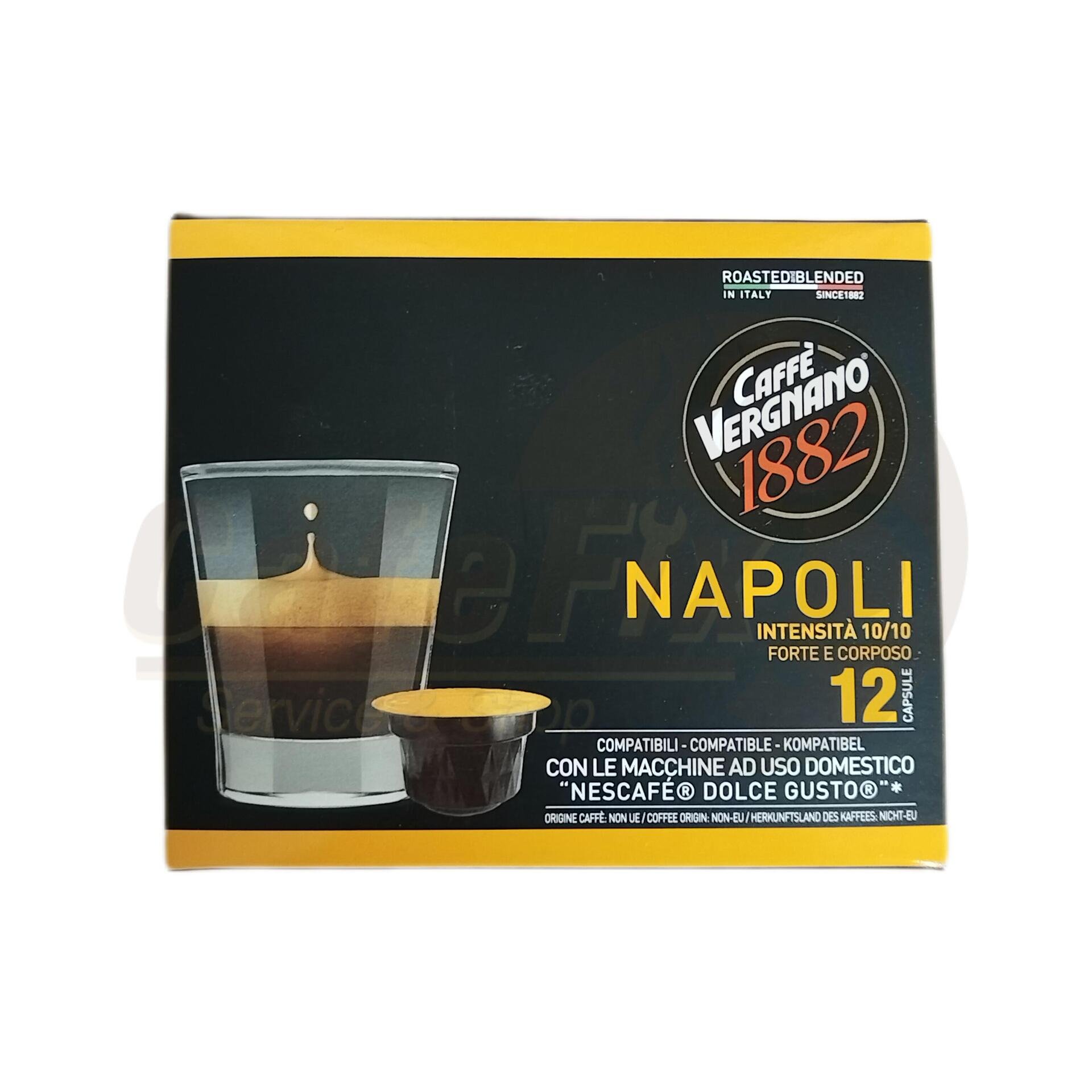 Vergnano Napoli – Кафе капсули за Dolce Gusto плътно еспресо (12 бр)