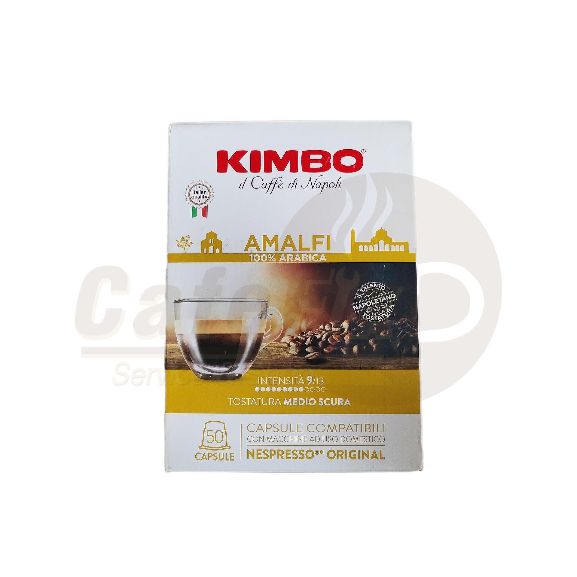 Kimbo Amalfi – 50 капсули за Nespresso | 100% арабика, интензитет 9/13