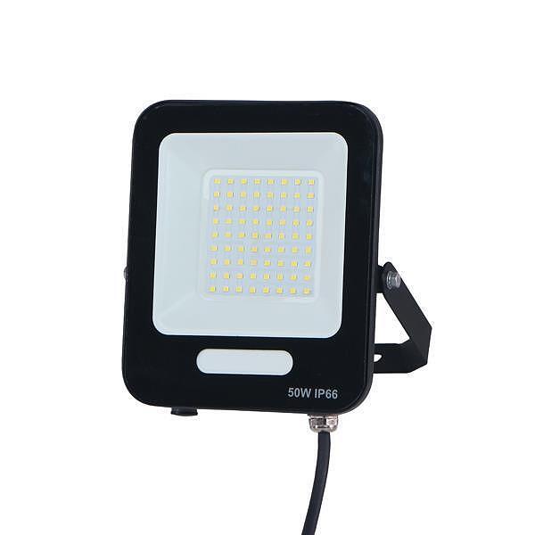 PROJECTOR LED SMD 50W BLACK IP66 6500K PLUS | Eurolamp LED