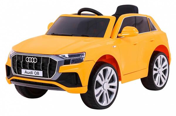 Audi Q8 – Жълт детски акумулаторен джип 12V