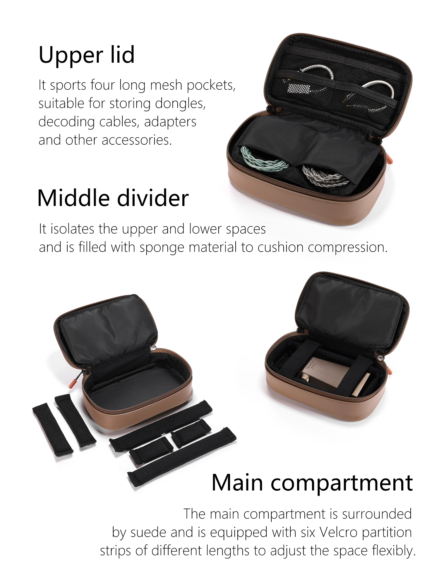 ddHiFi CZ180 Portable HiFi Storage Case (Coffee Beans)