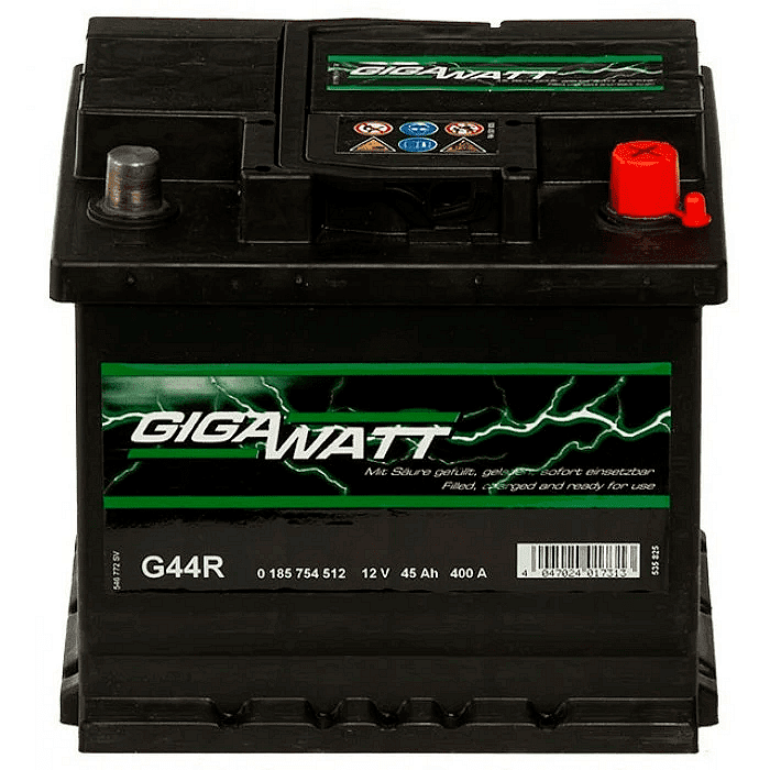 Акумулатор Gigawatt 12V 45Ah 400A R+