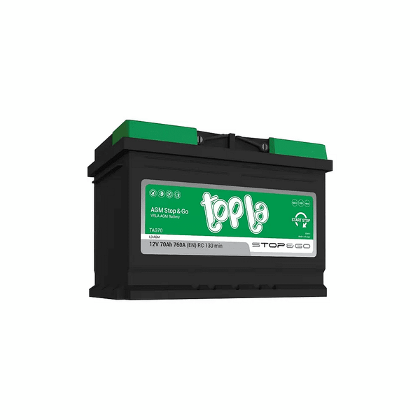 Акумулатор TOPLA AGM 12V 70Ah 760A R+