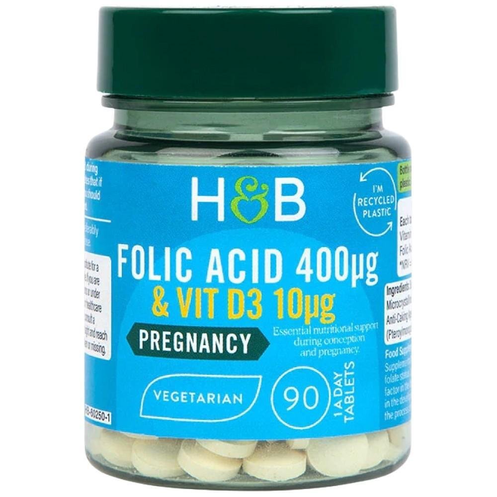 Folic Acid 400 mcg | With Vit D3 10 mcg