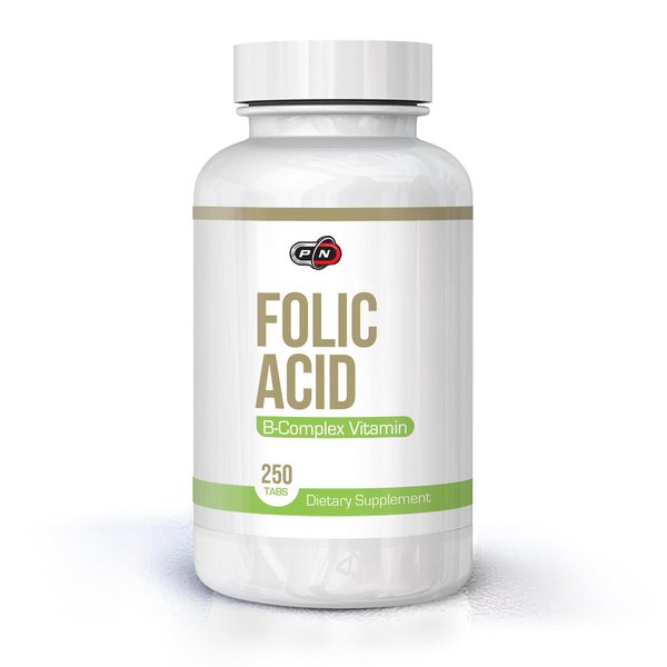 Pure Nutrition - FOLIC ACID - 800 mcg + B-12 - 250 таблетки
