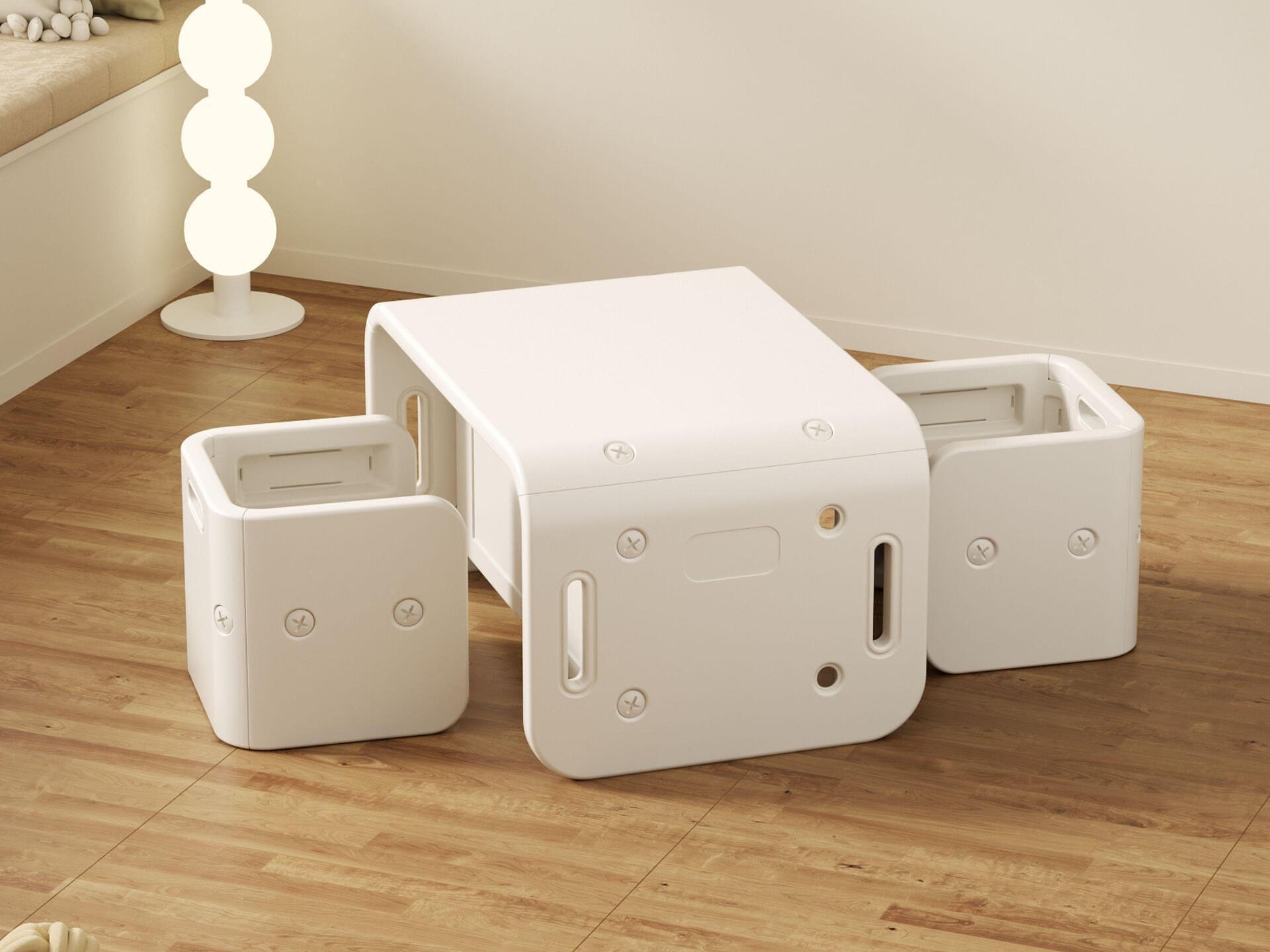 Set de mobilier pentru copii - „Cube” - masă și scaun multifuncțional ...