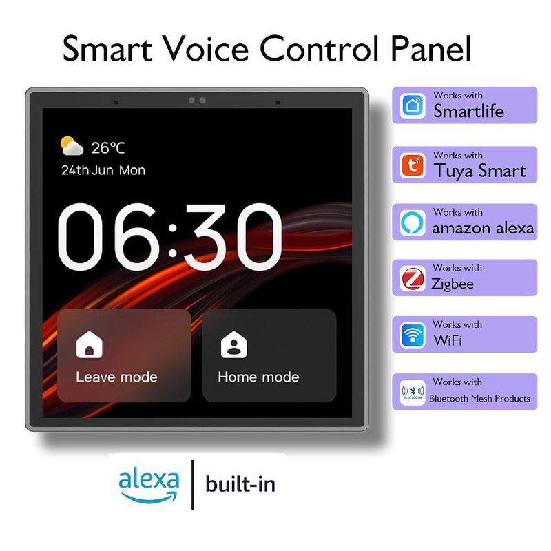Умен Контролен Панел Tuya с Alexa