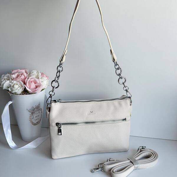 Дамска Бежова Чанта - Модел 2801 Alex&Mia