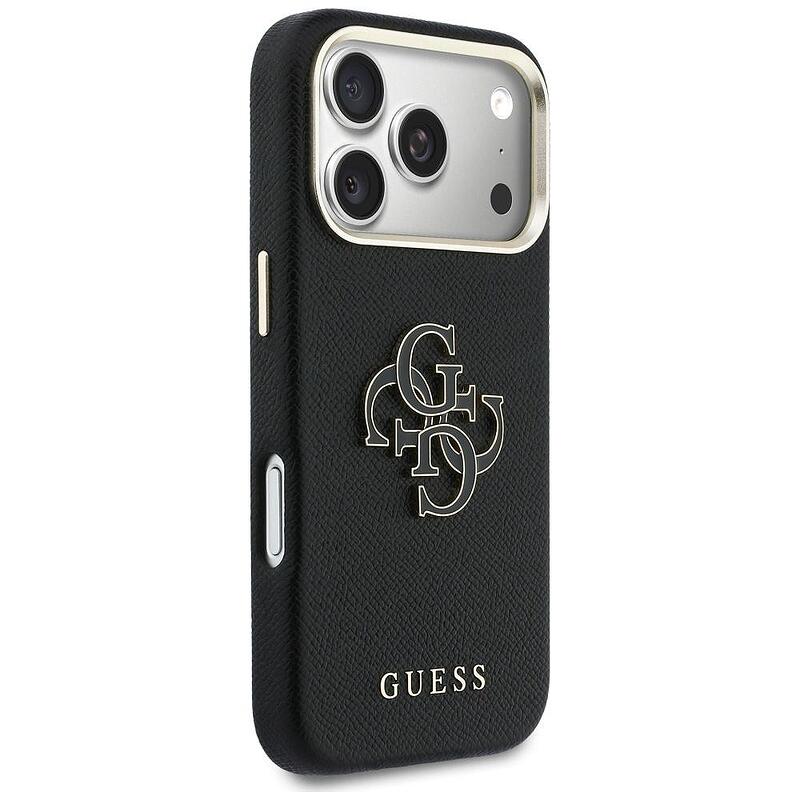 Case Guess FW Resin Logo for iPhone 17 Pro black