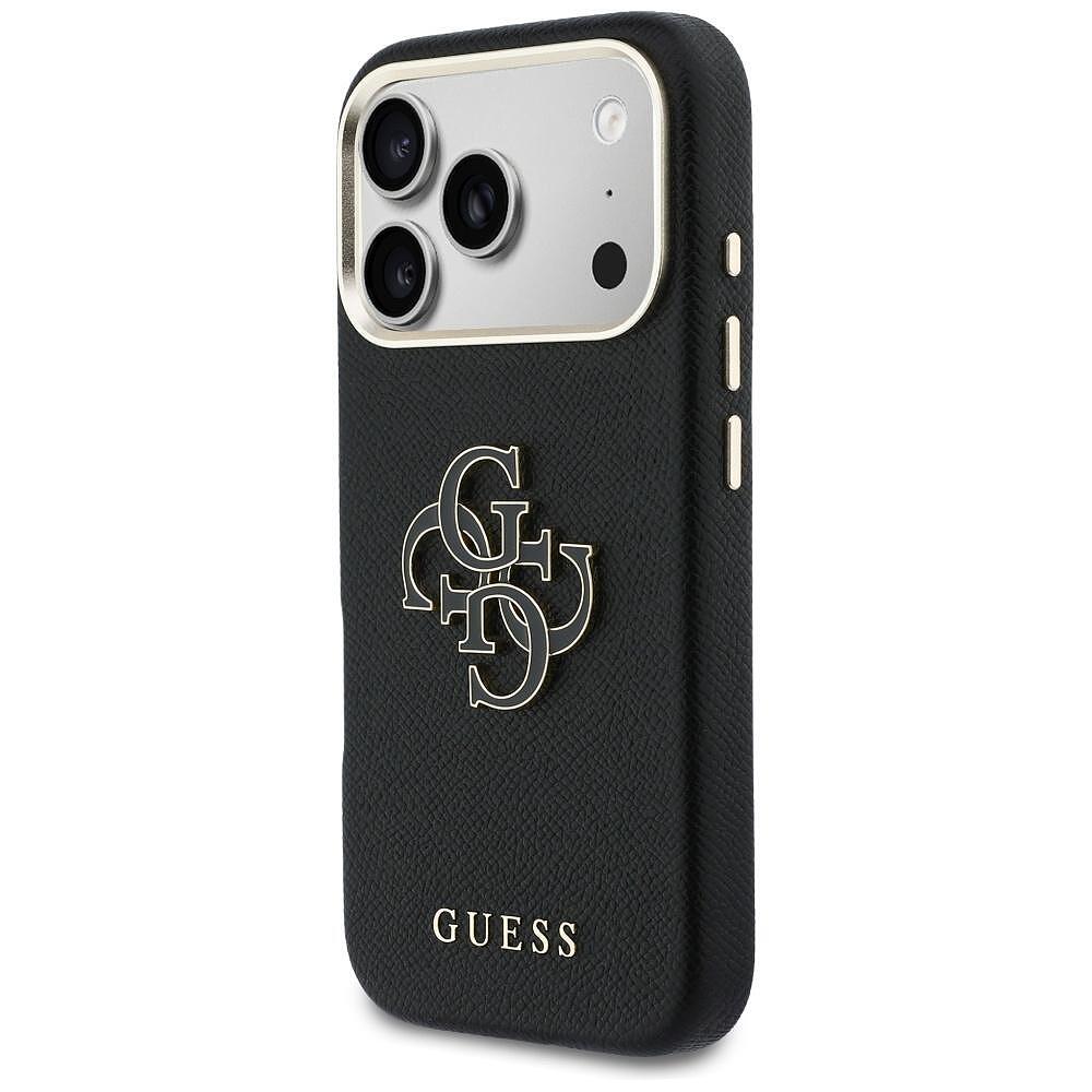 Case Guess FW Resin Logo for iPhone 17 Pro black