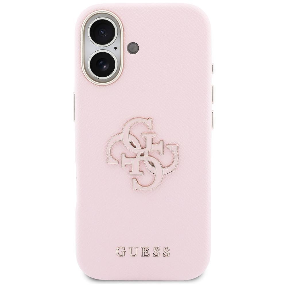 Case Guess FW Resin Logo for iPhone 17 Pro Max pink