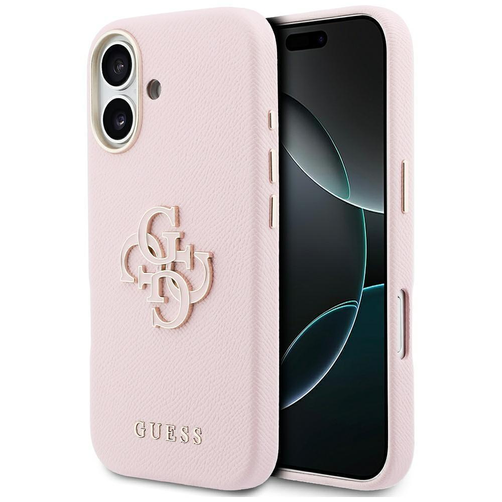 Case Guess FW Resin Logo for iPhone 17 Pro Max pink