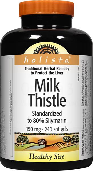 Holista Milk Thistle/ БЯЛ ТРЪН Holista 150 mg, 240 софтгел капсули