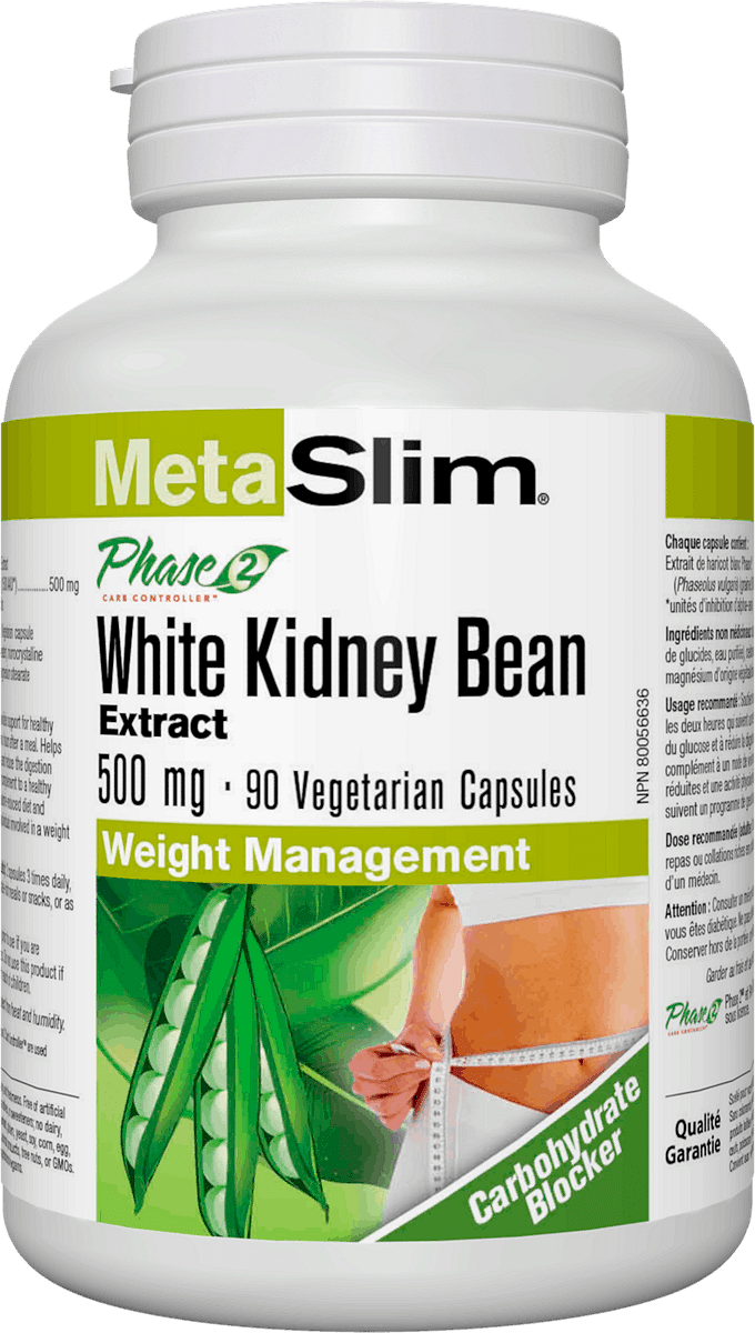 Metaslim Phase 2 Carbohydrate Blocker/ Въглехидрат Блокер, 500 mg, 90 V ...