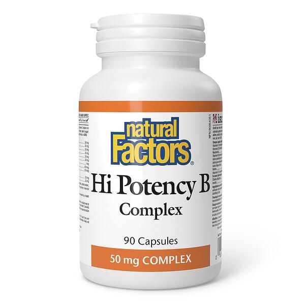 Natural Factors, Hi Potency В Complex/ Hi Potency В Комплекс 50 mg x 90 ...