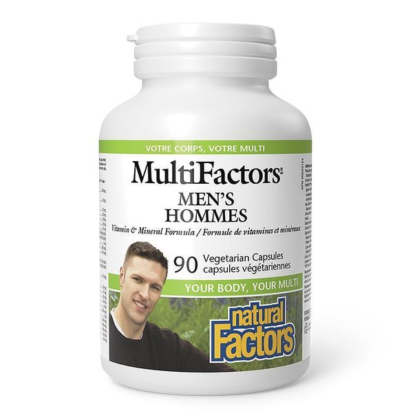 Natural Factors, MultiFactors® Мултивитамини и Минерали за Мъже х 90 V ...